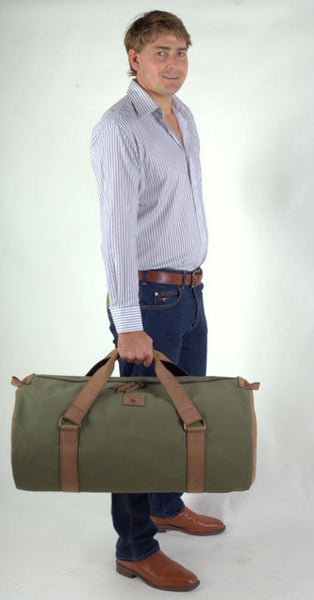 Canvas and Leather Gear Bag – Rugged Luxury